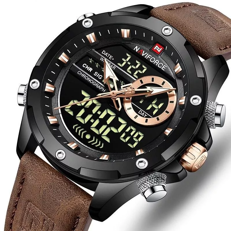 Dual Display Watch with LED Quartz Movement - Dazpy